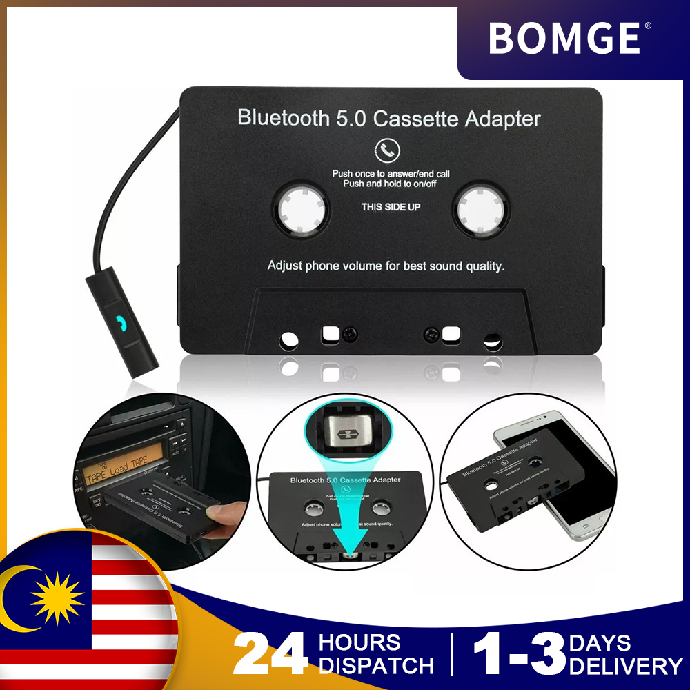 BOMGE Audio Cassette Aux Adapter, Bluetooth 5.0 Cassette Receiver ...