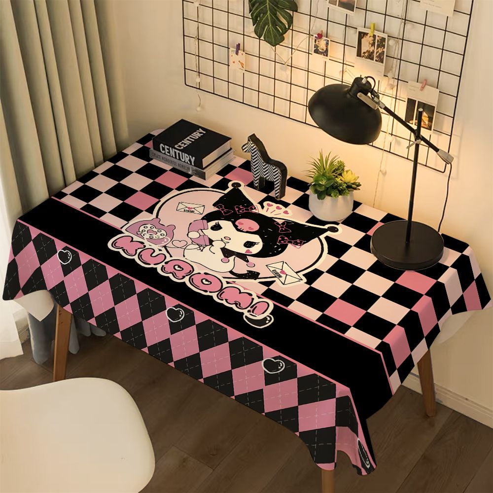 Cartoon Cartoon Kuromi Tablecloth Cute Dormitory Bedroom Study Table ...