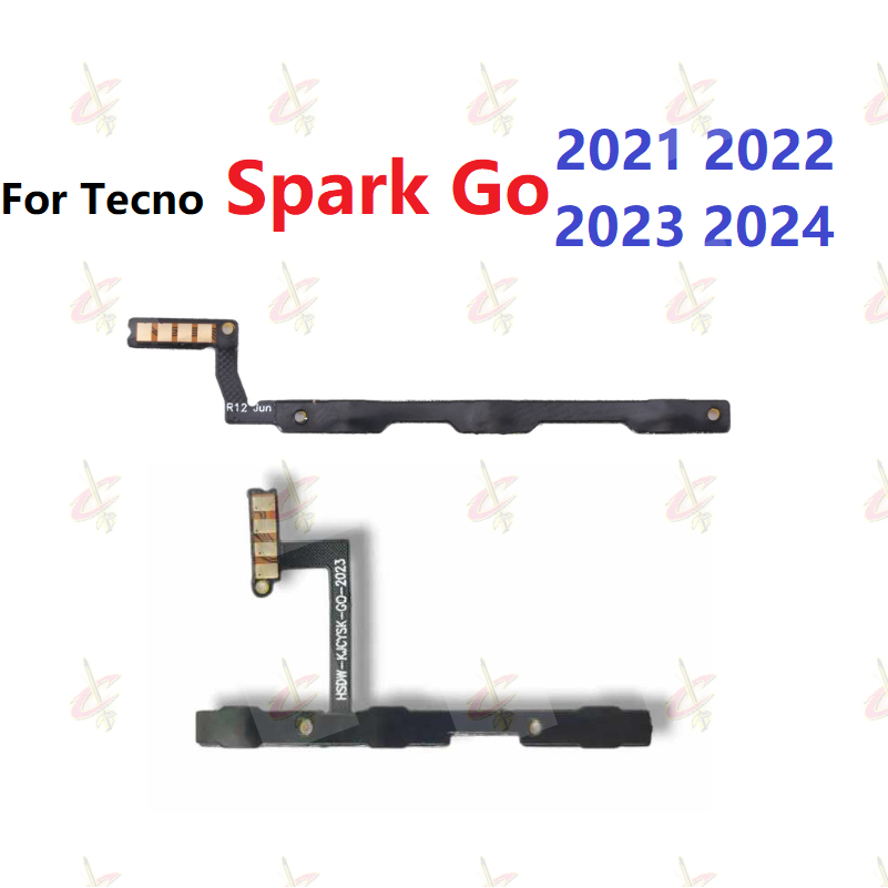 Power switch volume button flex for Tecno Spark Go 2020 2022 2023 2021 ...
