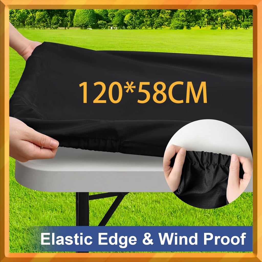 Rectangle Table Cloth Cover | Waterproof Polyester Elastic Fitted ...