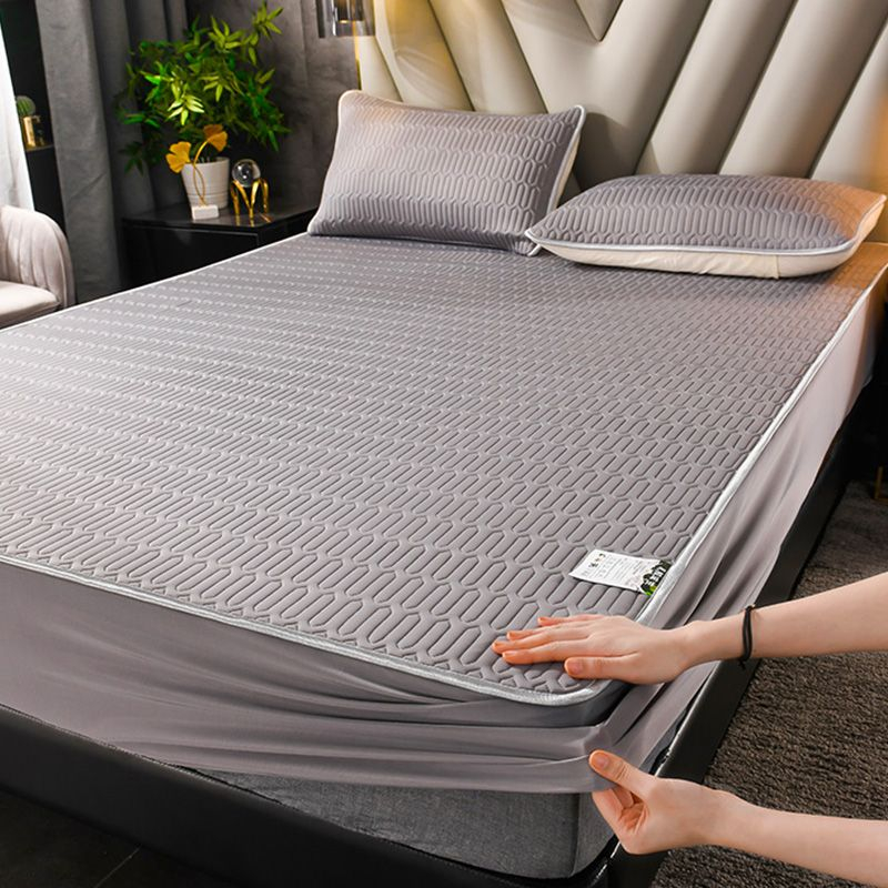 Bed Sheet Style Latex Cool Mat Ice Silk Mattress Three-Piece Set ...