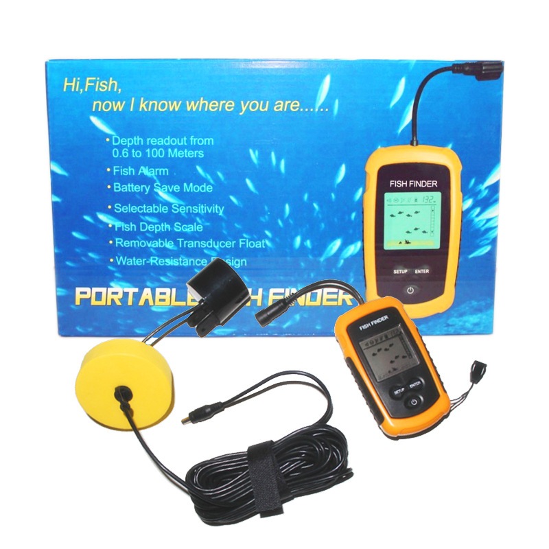 Fish detection gear ultrasonic wired sonar fish finder radar fish ...