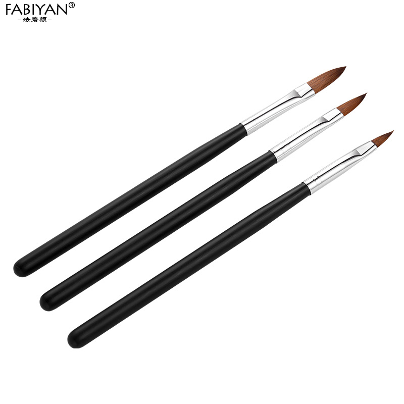 Nail Art Brush Acrylic Liquid Powder Flower Shaping Pen Gel Nail ...