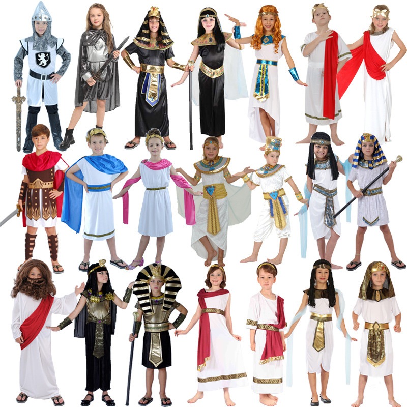 Children's Day Men Women Egyptian Pharaoh Glade Princess Performance ...