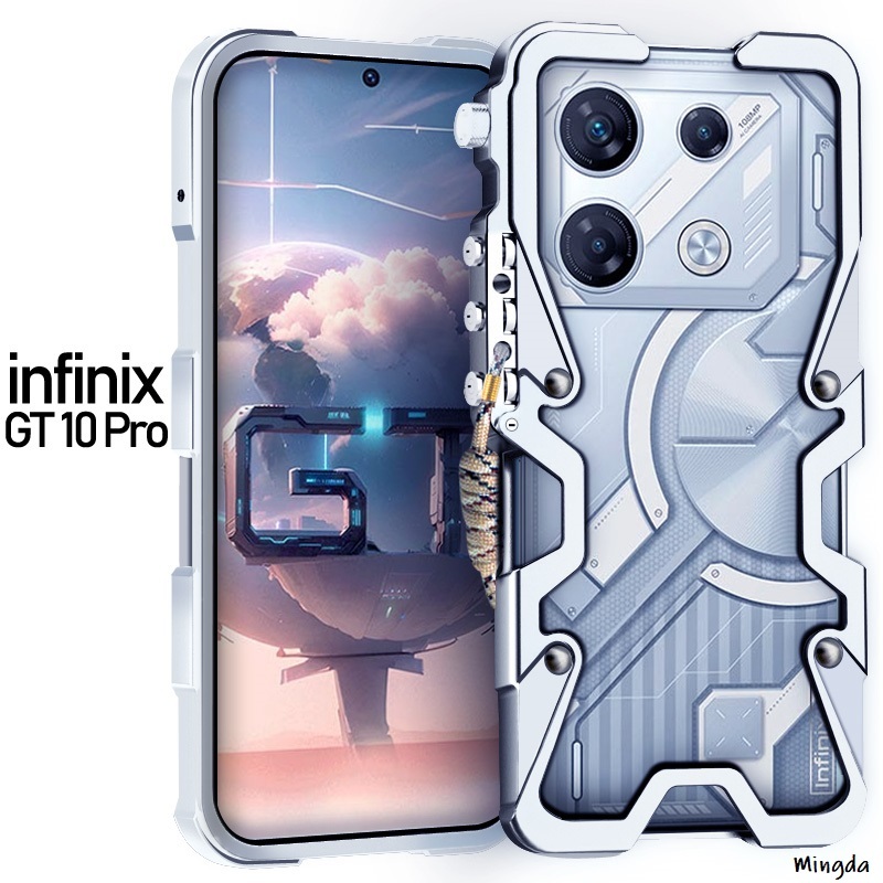 ZIMON Metal Frame Case for Infinix GT 10 Pro Aluminum alloy phone case ...