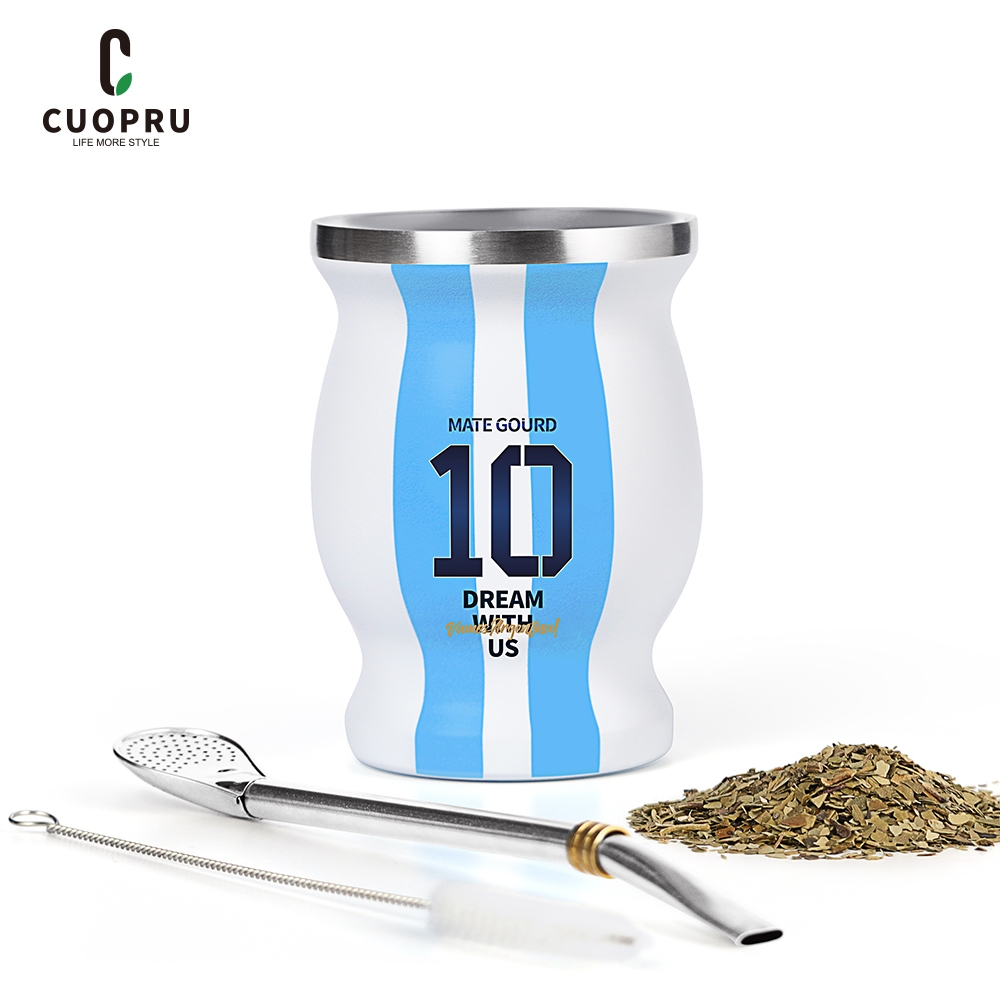 Cuopru Yerba Mate Cup Argentina Number 10 with Bombilla Tea Gourd Set ...
