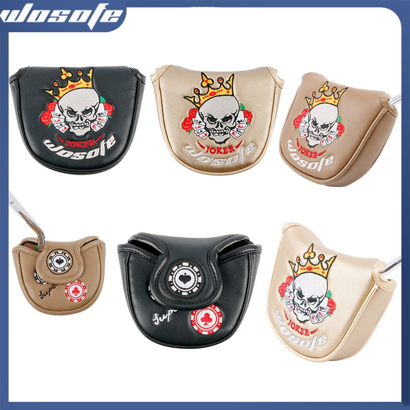 Boutique Embroidered Golf Putter Cover Semicircle Putter Cover Playing ...