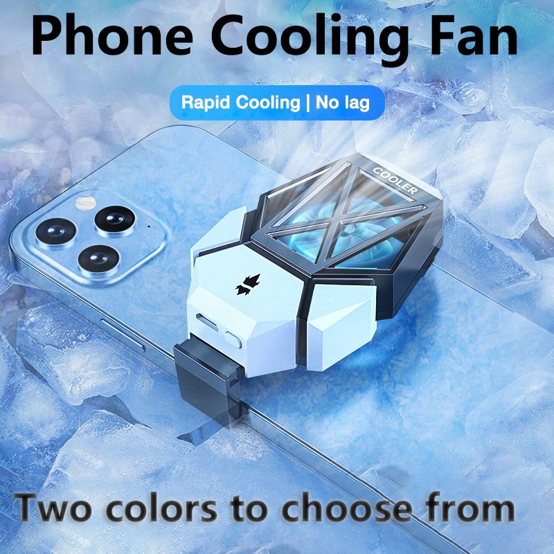 Universal Mini Mobile Phone Cooling Fan Radiator Turbo Hurricane Game ...