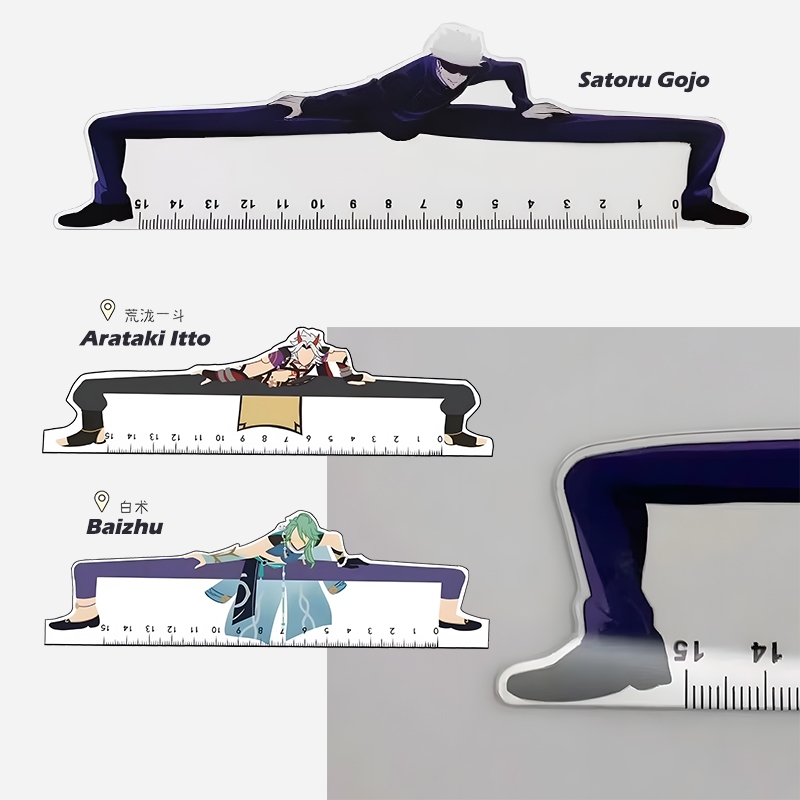 Funny Satoru Gojo Ruler long leg ruler Anime Rulers genshin leg Ruler ...