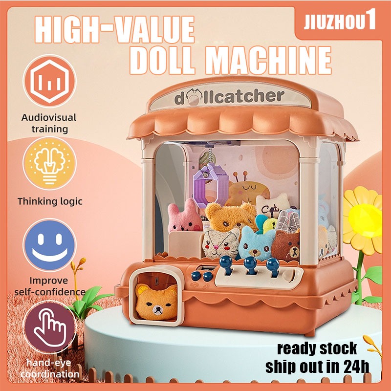 Large Claw Machine Children Mini Doll Machine Toy Claw Doll Gaming ...