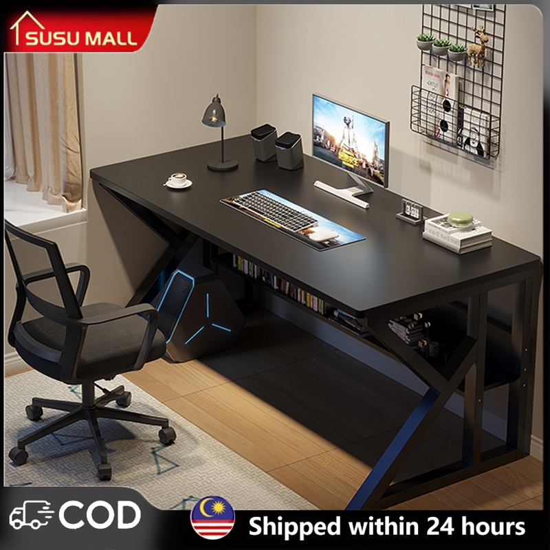 【Ready Stock】120cm Gaming Table meja gaming murah meja PC Laptop Table ...