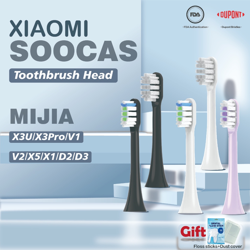 4 pcs Toothbrush heads for Xiaomi Soocas X1 X3 X3U X5 V1 V2 Electric ...