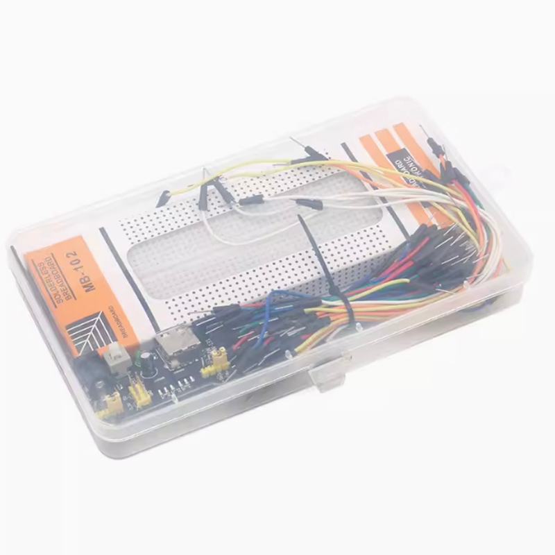 Breadboard Line Experiment Kit MB-102 + Dupont Line + Breadboard Power ...