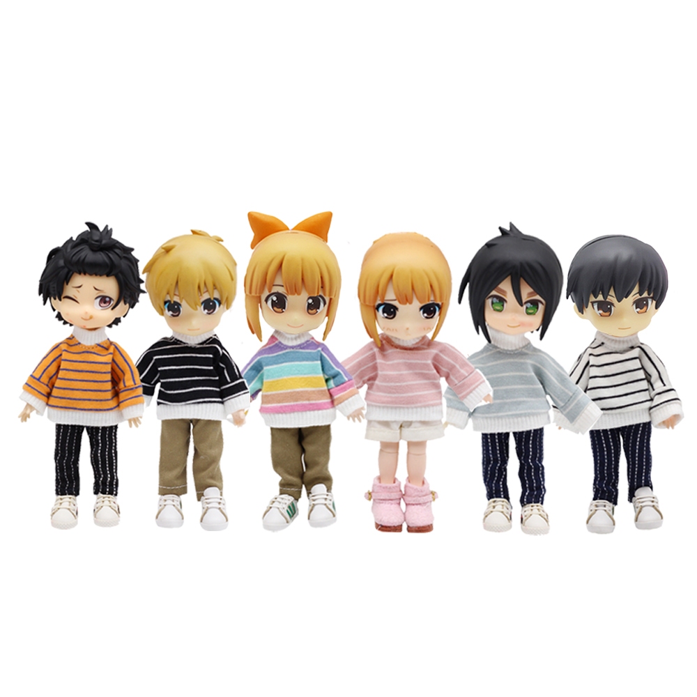 OB11 Clothes Doll Striped Sweater 1/12 BJD Doll Clothes GSC Nendoroid ...