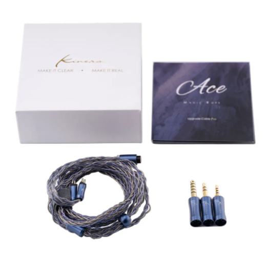 Kinera Ace 2.0 Modular Upgrade Earphone Cable (2.5mm + 3.5mm + 4.4mm) Replaceable Plug Design ...