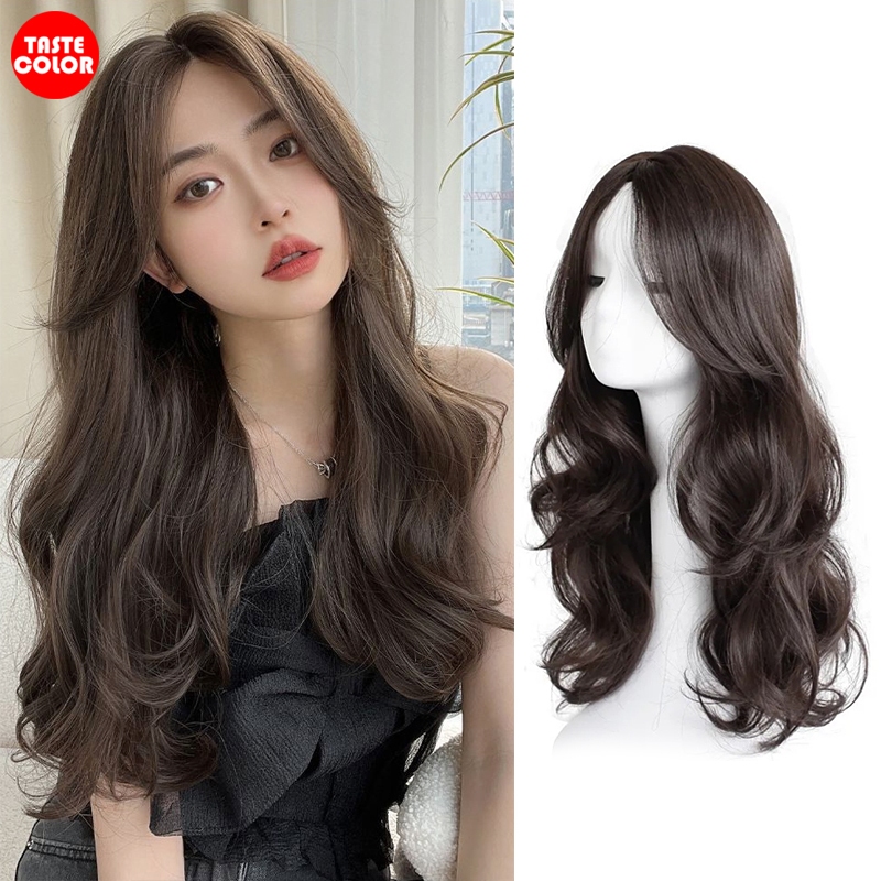 3d Wavy Curly Long Full Hair Wig Middle Part Bangs Length 68CM For ...