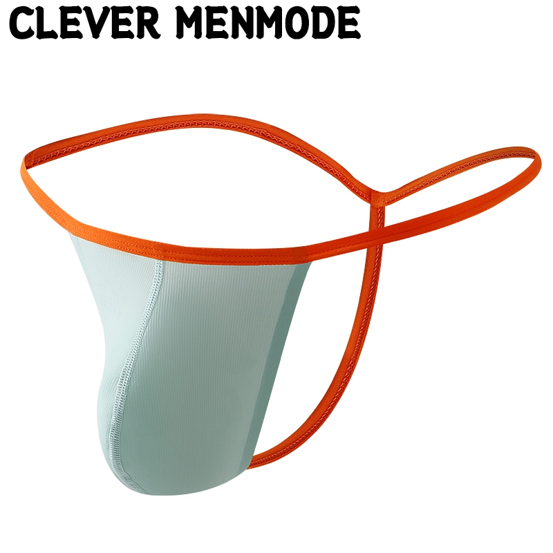 3pcs Mens Underwear Front Pocket Ice Silk G-String Thong Low-Rise ...