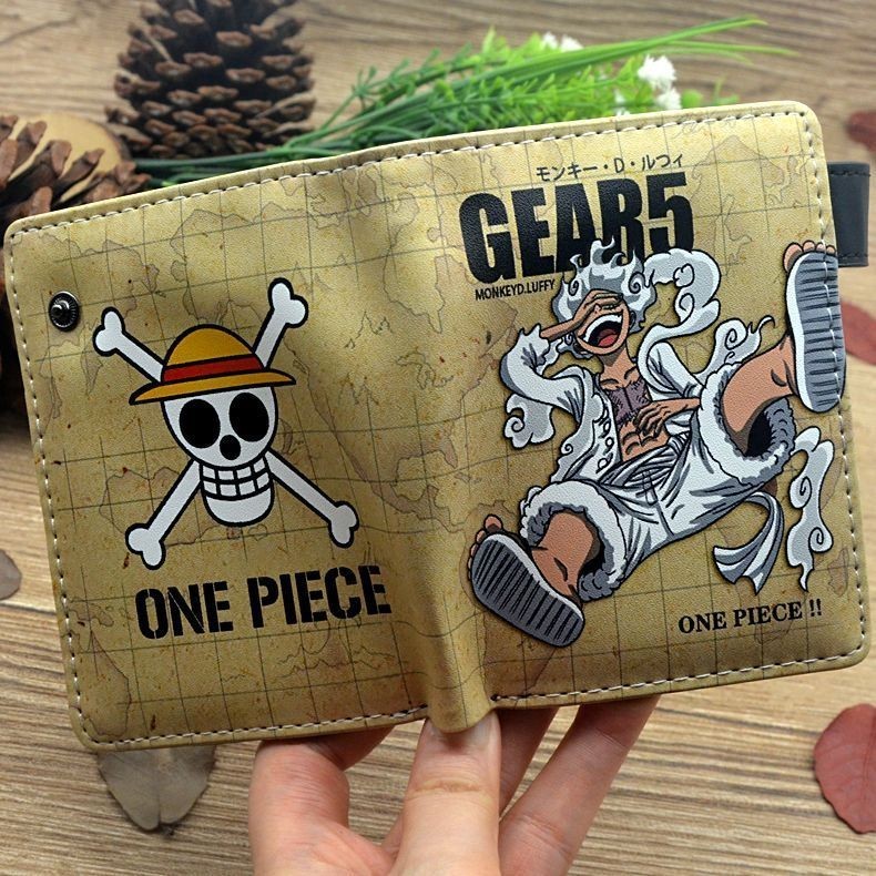 Anime ONE PIECE Zoro Short Wallet Luffy Folding Purse Ace Card Holder ...