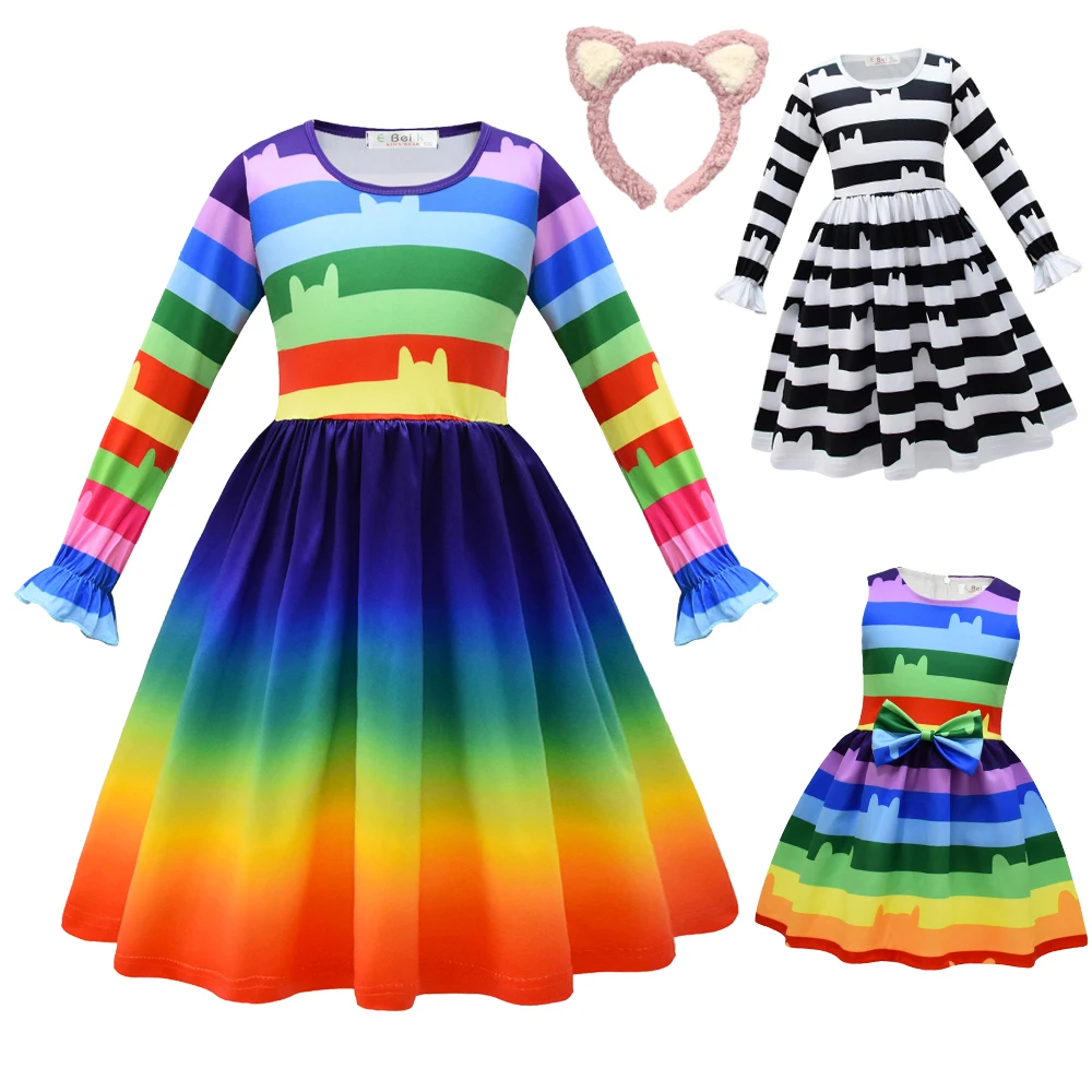 Gabbys Dollhouse Clothes Gabbys Costume Mercat Dress Kids Birthday ...