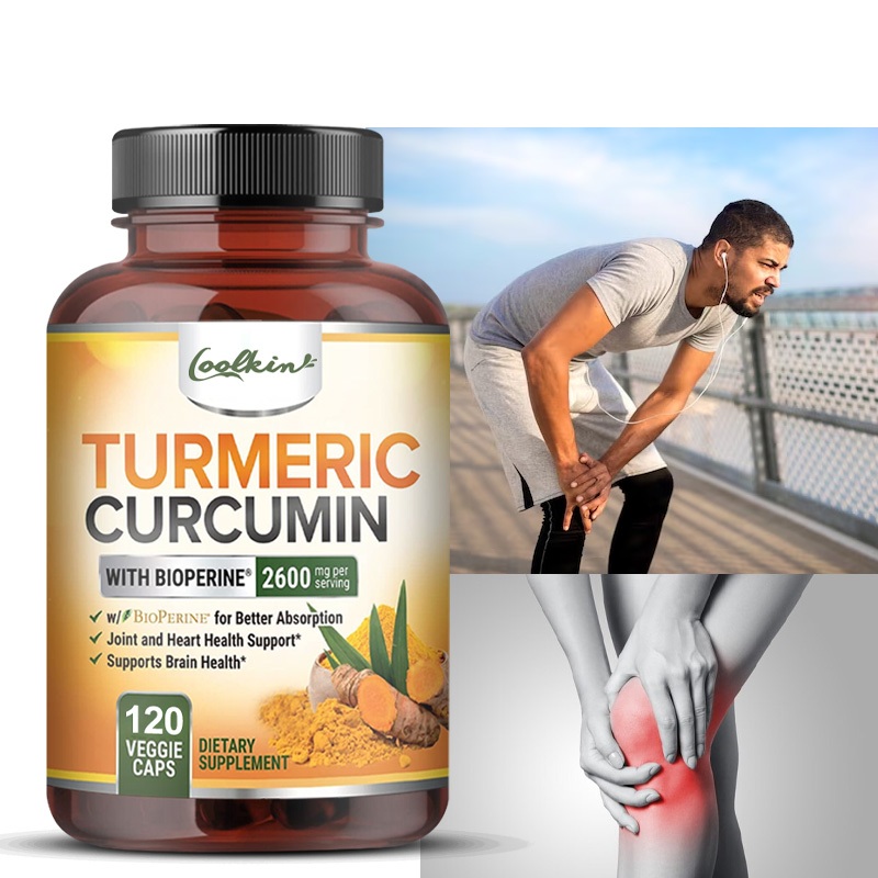 TURMERIC CURCUMIN, 2600 mg 95% Curcuminoids with Piperonine, for joint ...