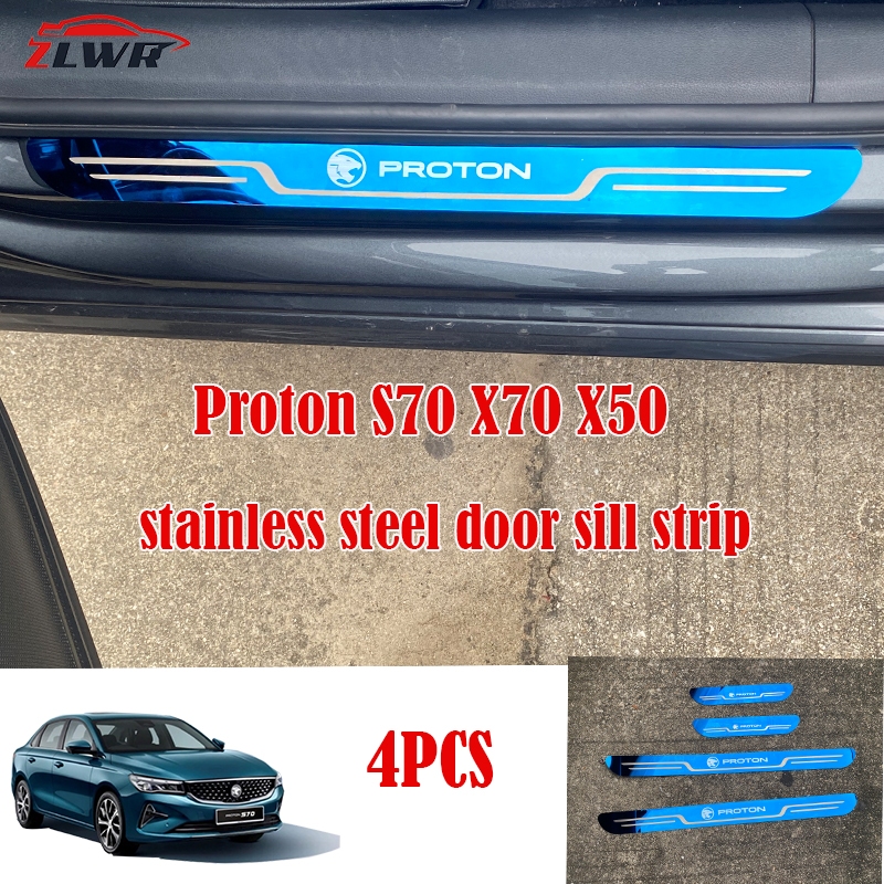 ZLWR Proton S70 X50 X70 X90Stainless steel door sill strips, car door ...