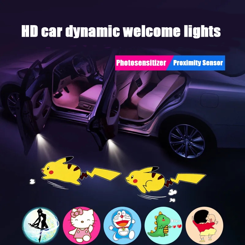 Rechargeable 】 Car welcome lights, door welcome projection lights, door ...