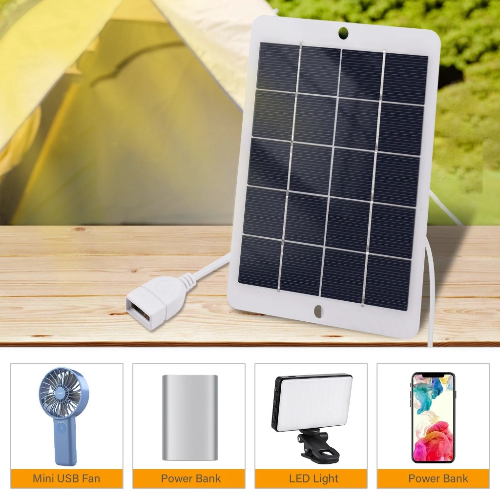 15W 5V USB Solar Panel Charger Portable Mini DIY Solar System USB ...