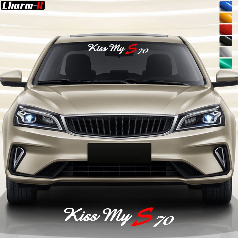 Kiss My S70 Reflective Car Windshield Window Rear Trunk Side Sticker ...
