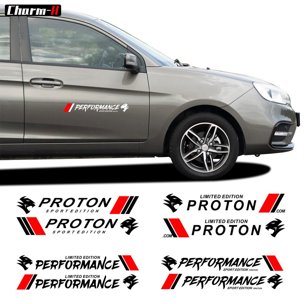 2pcs 60CM Car Door Side Graphics Vinyl Decals PERFORMANCE LIMITED SPORT ...