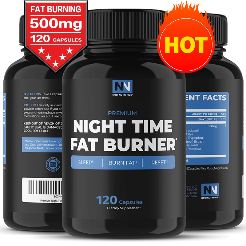 NIGHT TIME FAT BURNER, Weight Loss Appetite Suppressant - 120 Capsules ...