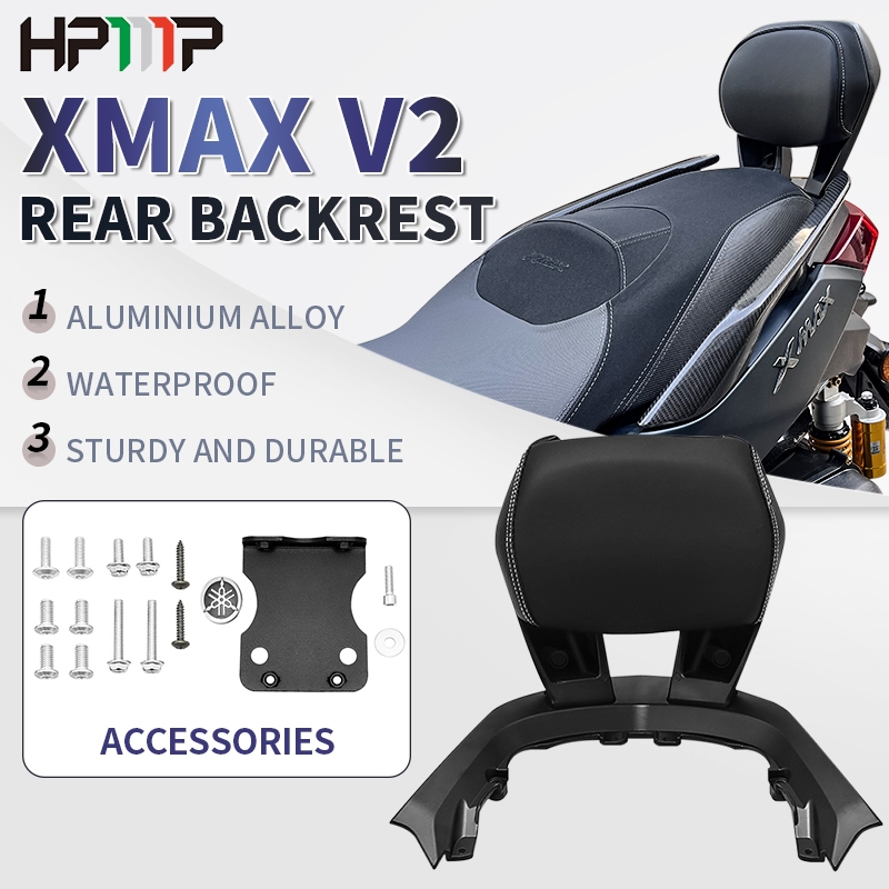 XMAX V2 300 BACKREST X-MAX BACK REST REAR BACK SEAT LEATHER LATEX ...