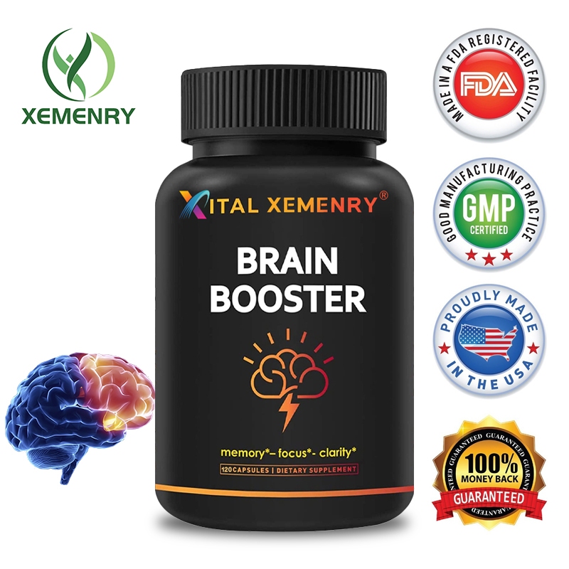 BRAIN BOOSTER - 120 Capsules - Premium Nootropic Supplement | Improves ...
