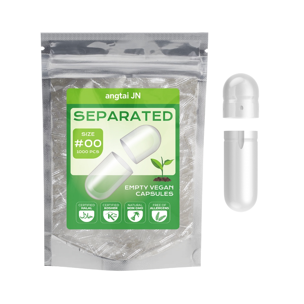 Separated Capsule Vegetable Size 00 Empty Capsule Vege 1000pcs Kapsul ...
