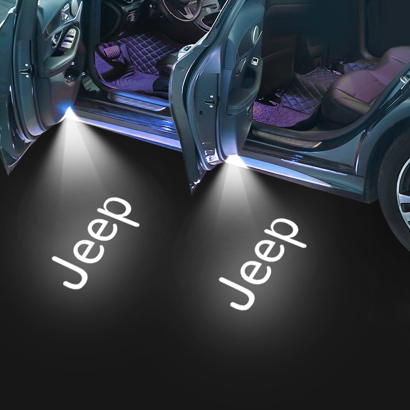 1pcs Car Welcome Light HD LED Open Door Sensor Light Wireless Car Logo ...