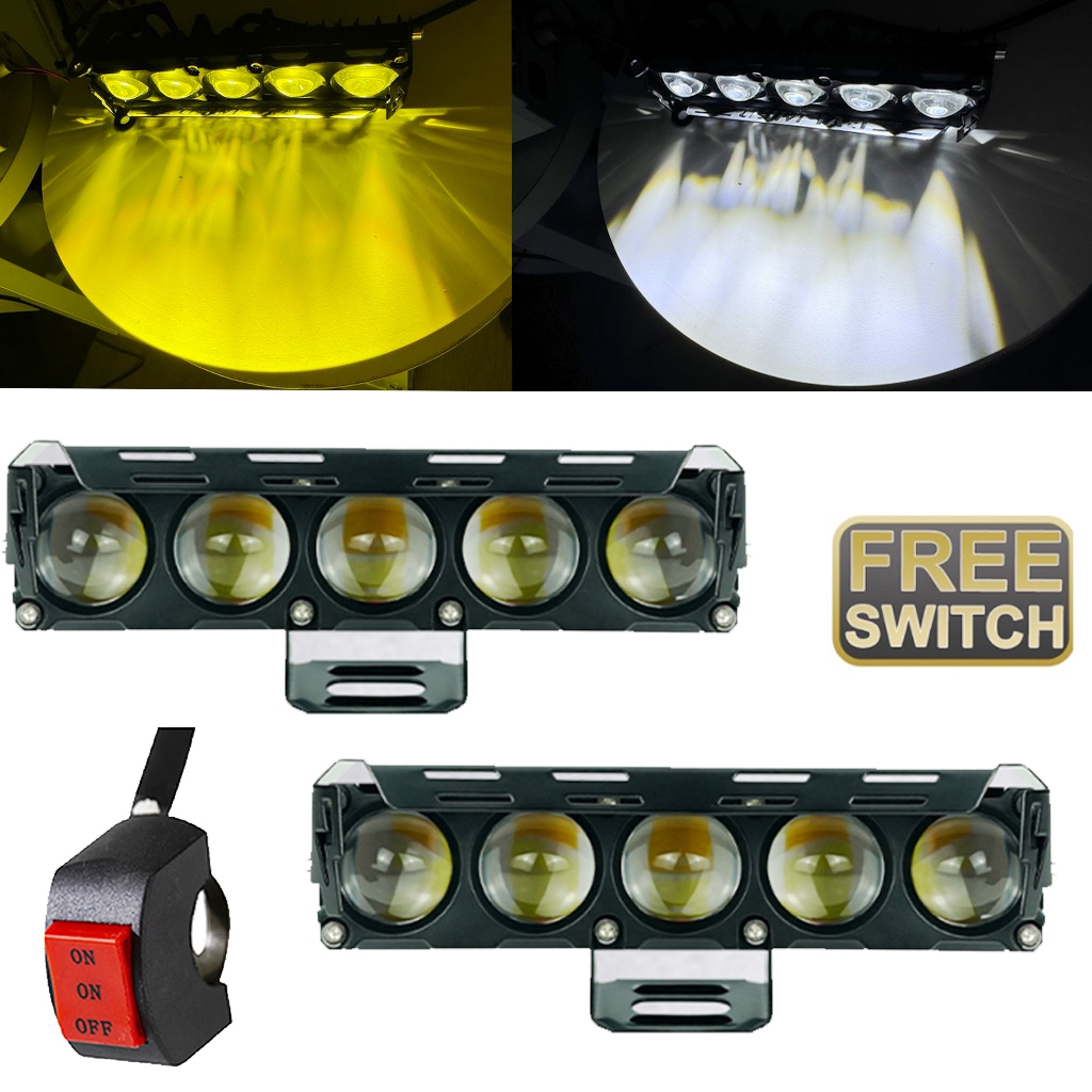 NEW Car/motorcycle headlights LED driving lights super bright dual ...