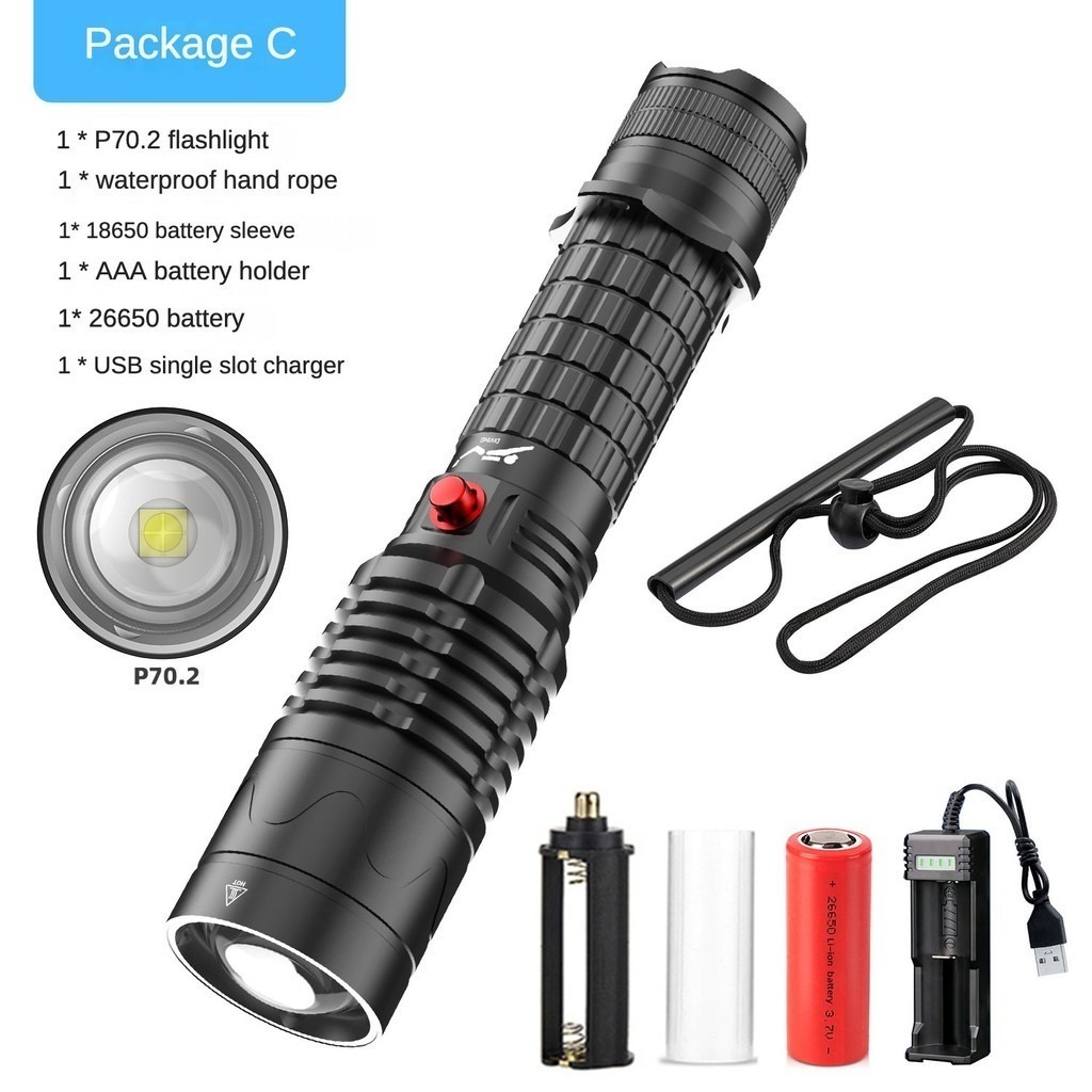 Torch light waterproof diving flashlight xhp70.2 underwater flashlight ...