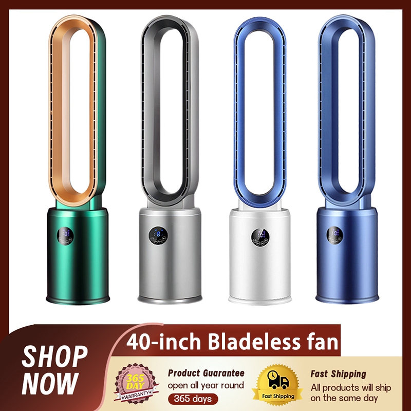 (1 year warranty) 40-inch Bladeless fan standing fan strong wind ...