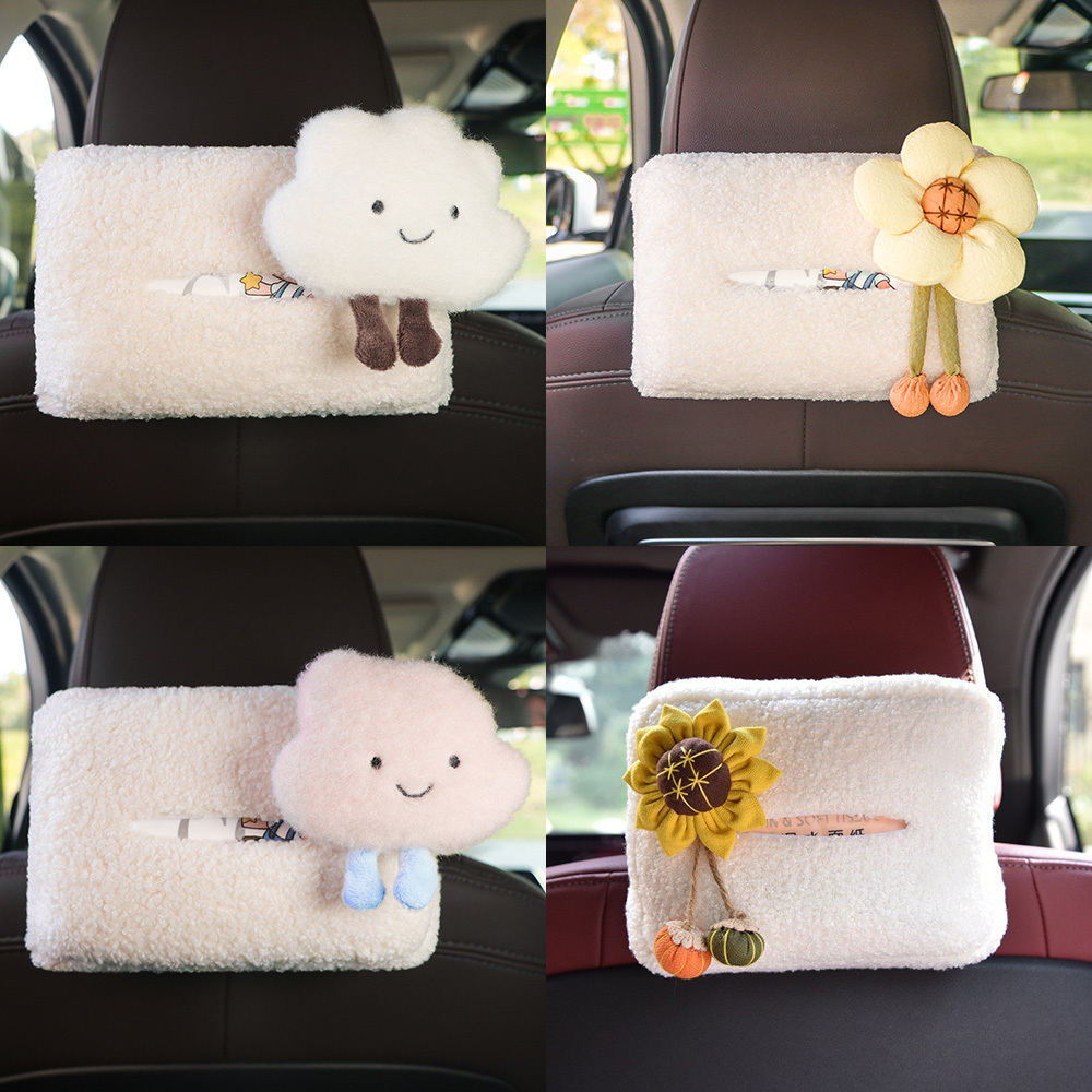 Cartoon Tissue Box Sunflower and Cloud Tissue Box Multi Function ...