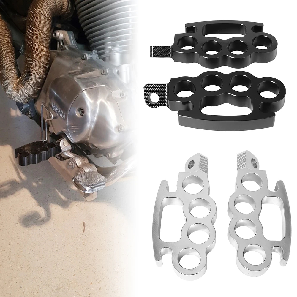 2pcs / Set Motorcycle Footrest Custom Front / Rear Footpeg Motorbike ...