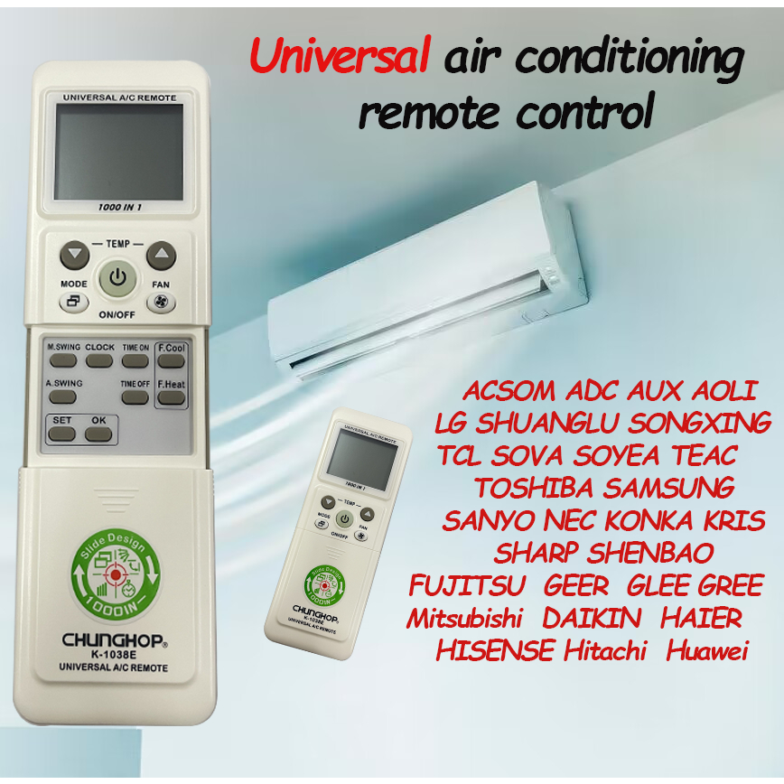 Universal Air Conditioner Remote Control 100% Universal Various Brands ...