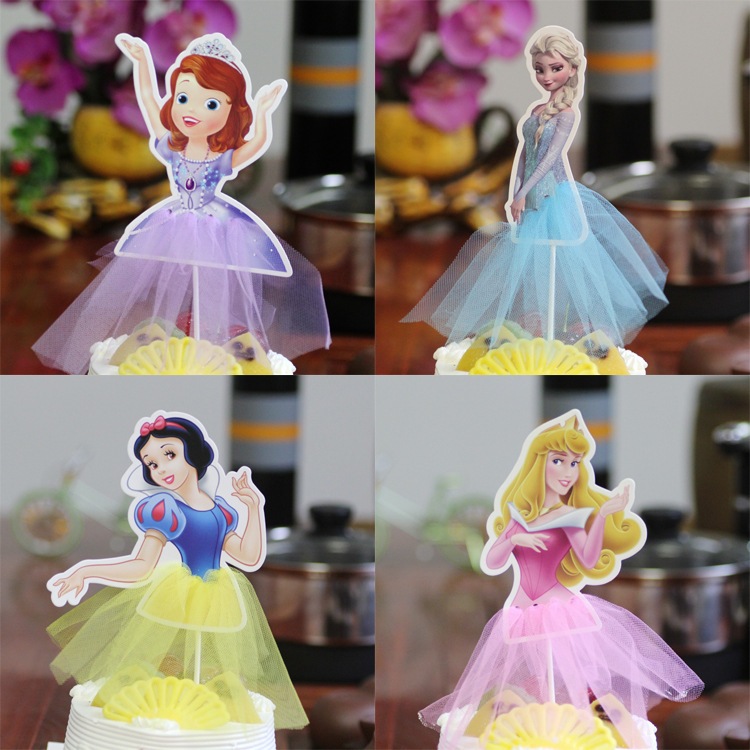 Disney Frozen elsa and anna princess Cake veil for girls favor cake ...