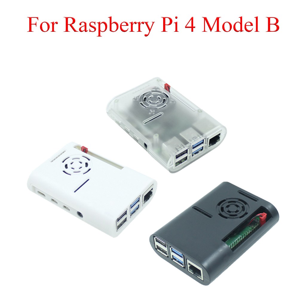 Raspberry Pi 4B Case ABS Protective Box Shell Enclosure With Cooling ...