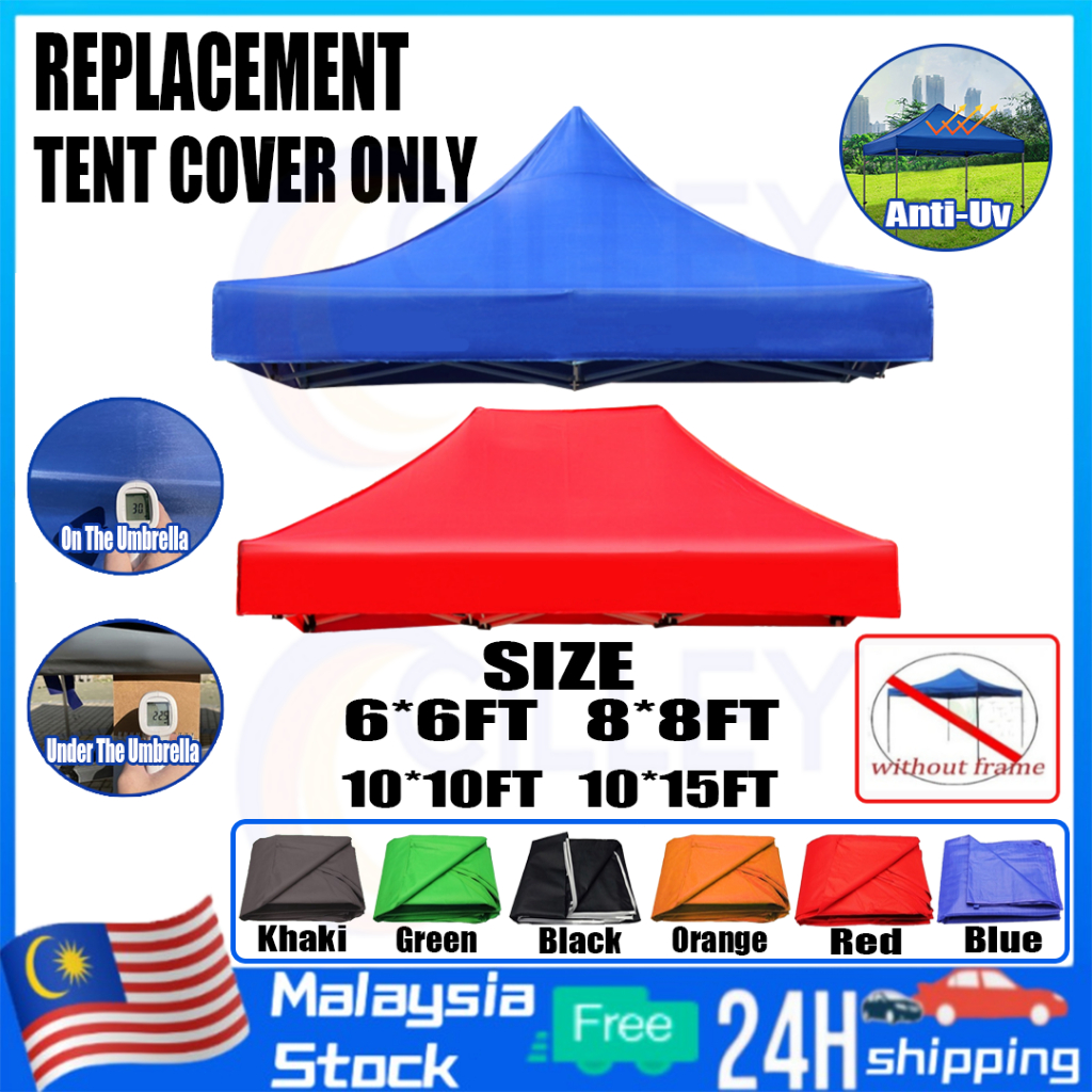 Malaysia Spot Kain Canopy 8x8 10x10 Canvas Only Market Canopy Canvas ...