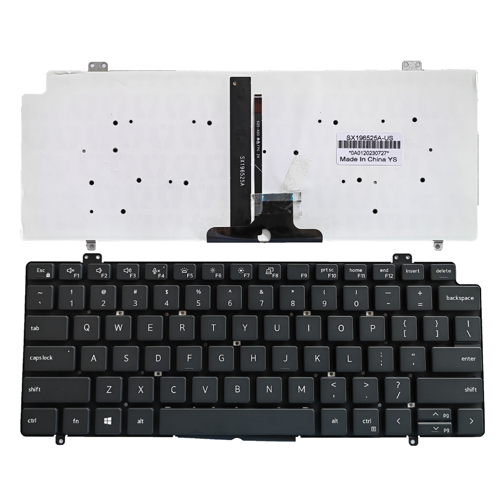 New For Dell Latitude 7410 14-7410 2-in-1 Backlit US Keyboard PWJCY ...