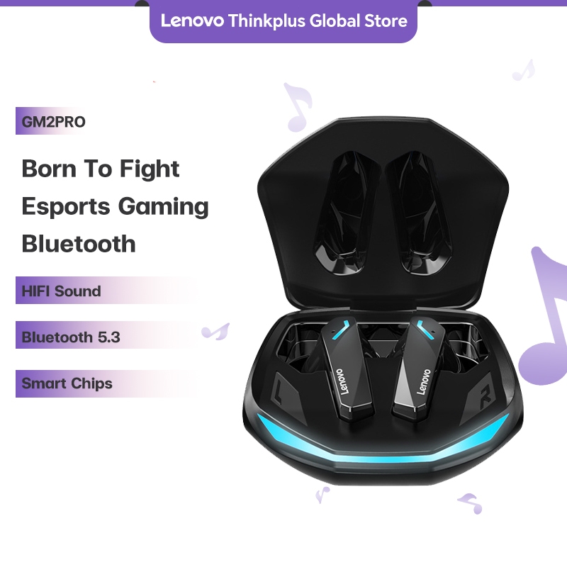 Thinkplus Lenovo Gm2 Pro Wireless Earphones Bluetooth 5.3 TWS Stereo Low Latency Gaming ...