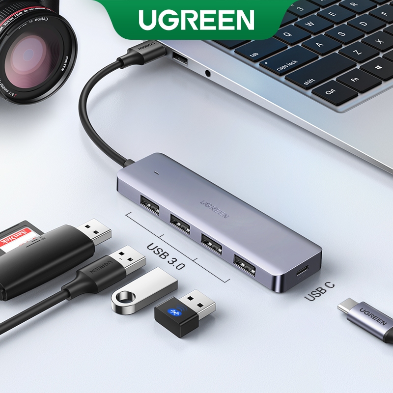 UGREEN USB 3.0 4-Port Ultra Slim High-Speed Splitter USB 3.0 Hub ...