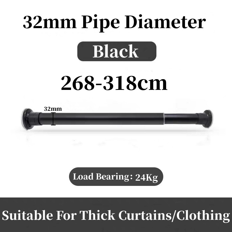 【Price Guarantee】Extendable Telescopic Spring Loaded Net Voile Tension ...