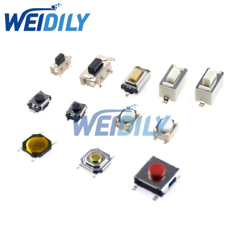 50PCS SMD Tact Switch 2Pin 4Pin Touch Micro Switch Push Button Switches ...
