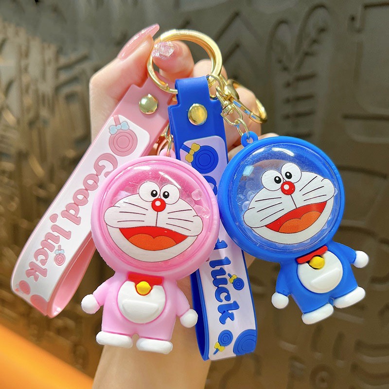 Doraemon Machine Cat Keychain Cartoon Cute Little Dingdang Lingering ...