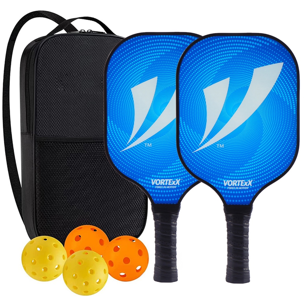 Pickleball Paddles, USAPA Approved Fiberglass Surface Pickleball Set with Pickleball Rackets ...